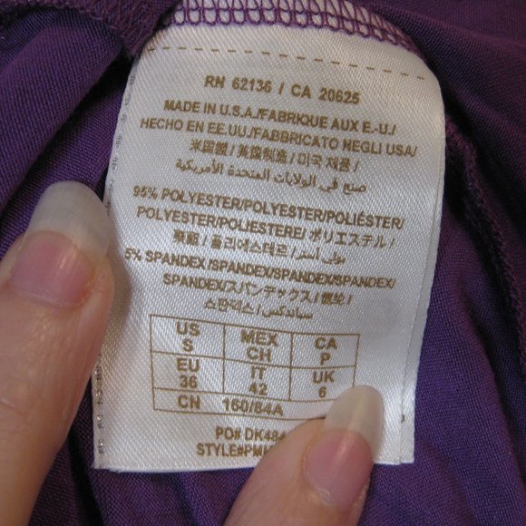Guess | Tops | Nwot Guess Purple Rhinestone Logo Graphic Tee T Shirt ...